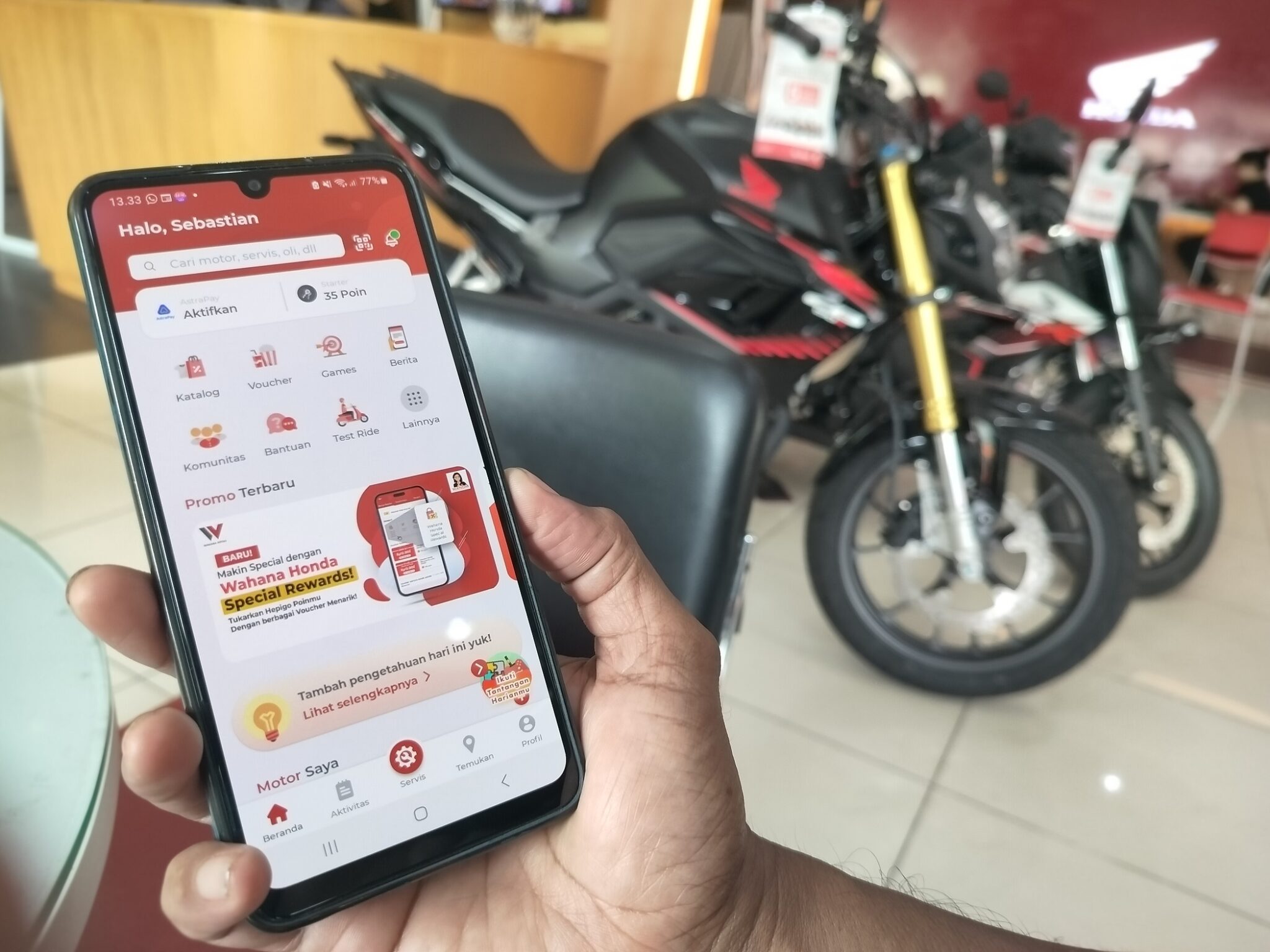 Wanda Grow 73 %, Chatbot dengan fitur Artificial Intelligence